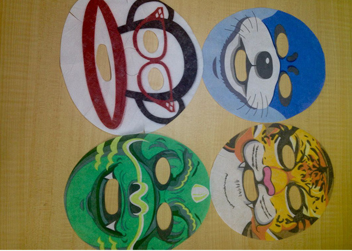 White Retan Water Facial Paper Mask Promote Skin Repair Chitosan ...