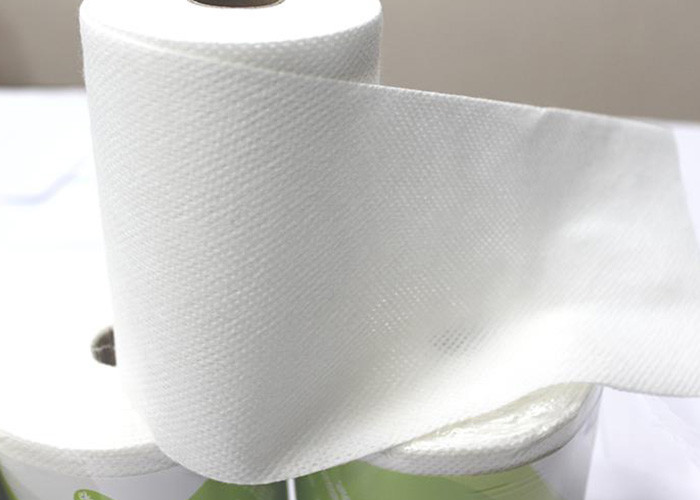 White Polyester Non Woven Fabric Cotton Nonwoven Raw Material Customised